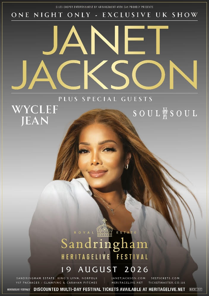 HERITAGE LIVE 2026 – JANET JACKSON | Radio West Norfolk